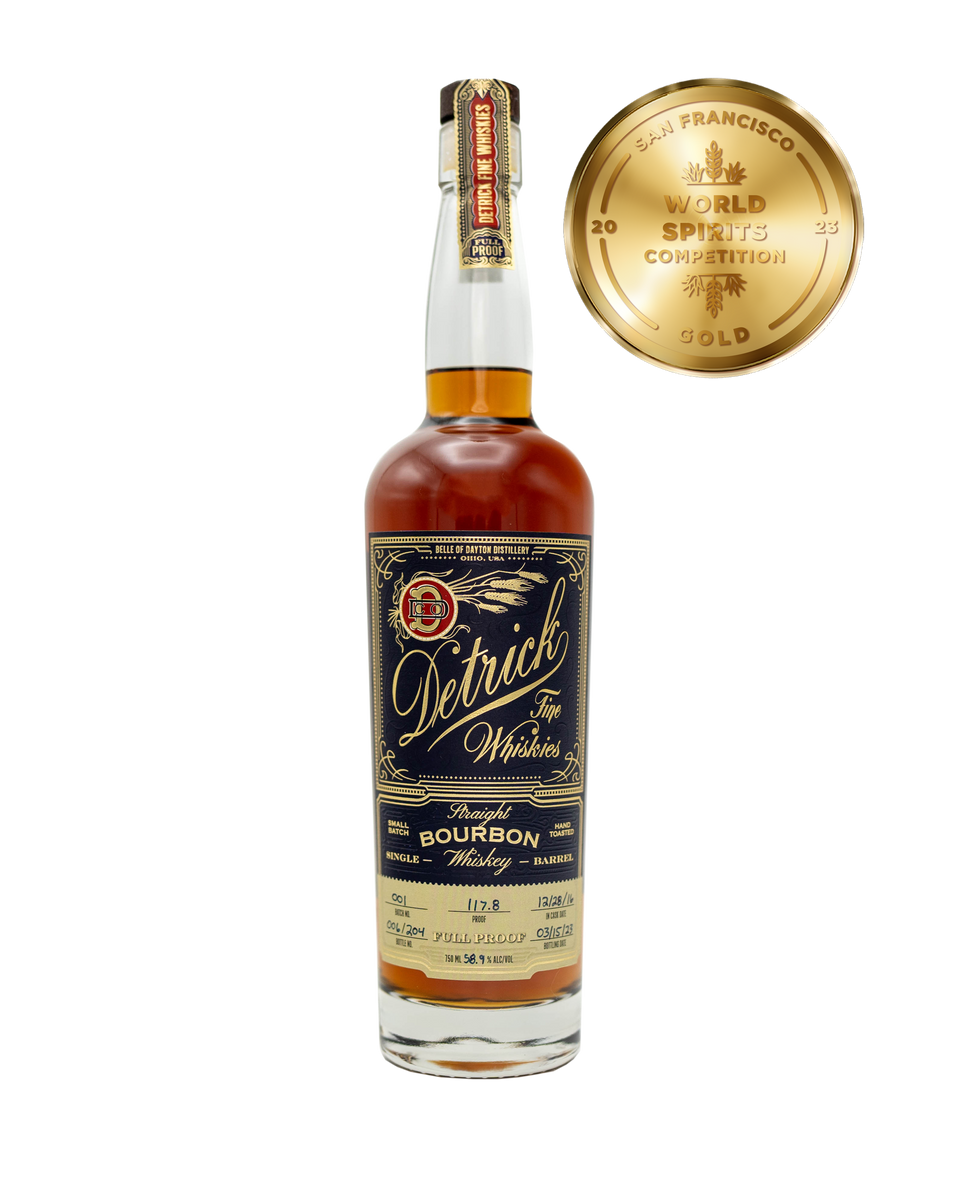 Detrick Full Proof Single Barrel Bourbon | Belle of Dayton Distillery ...