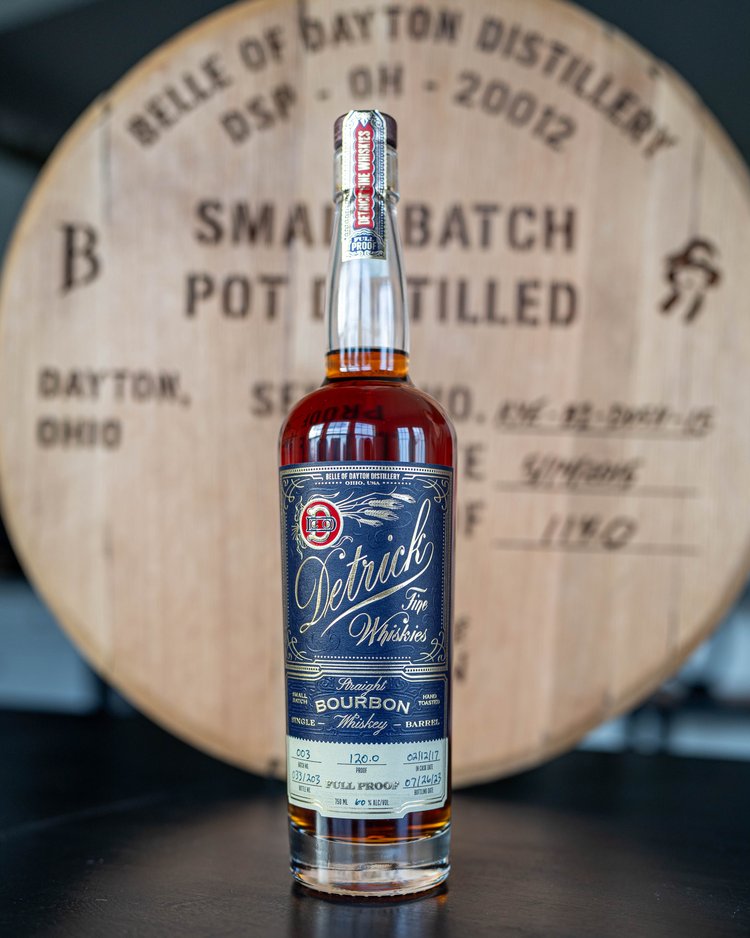 Detrick Full Proof Single Barrel Bourbon | Belle of Dayton Distillery ...